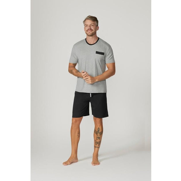 CONTARE COUNTRY Short Leg Bamboo Cotton Knit Pyjamas – Hughes Menswear